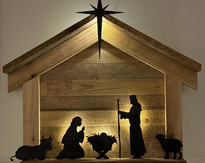 Rustic Nativity Scene - Etsy