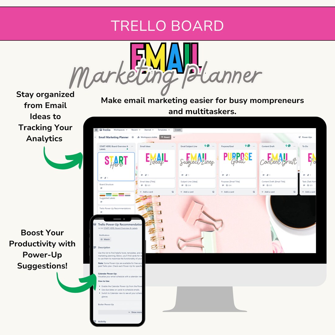 Email Marketing Planner Trello Template: Organize & Schedule Campaigns ...