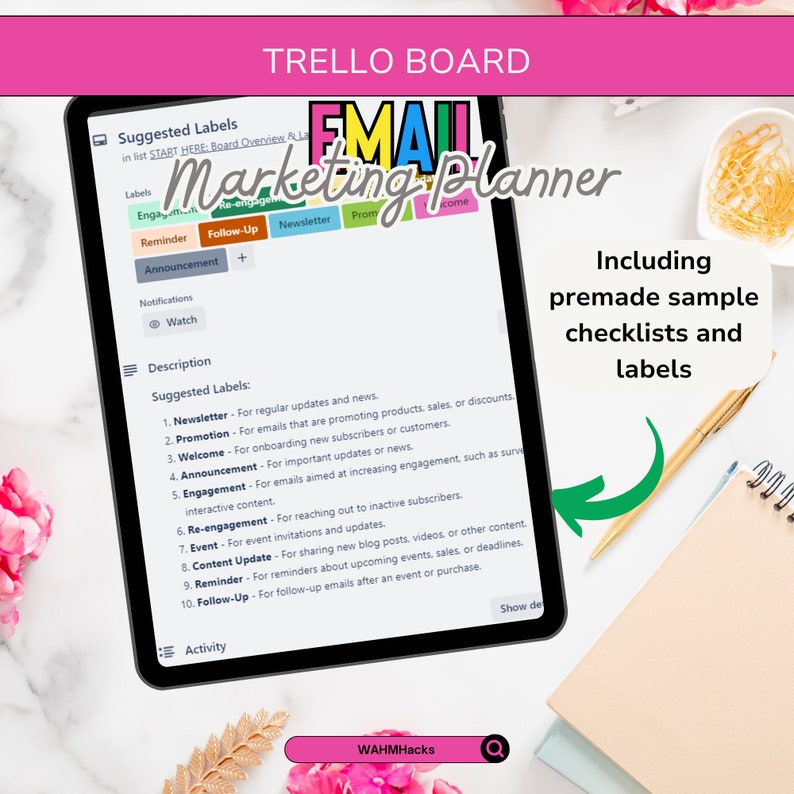 Email Marketing Planner Trello Template: Organize & Schedule Campaigns ...