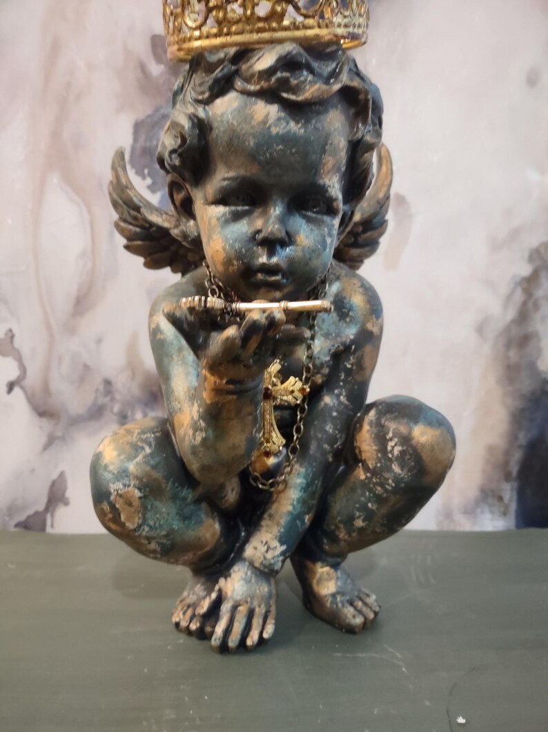 Beautiful Custom Painted Cherub - Etsy