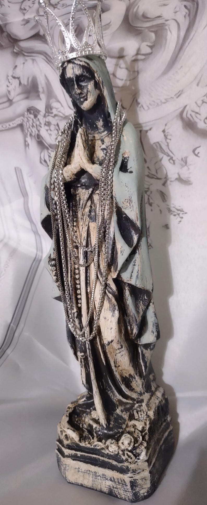 Virgin Mary Statue Etsy