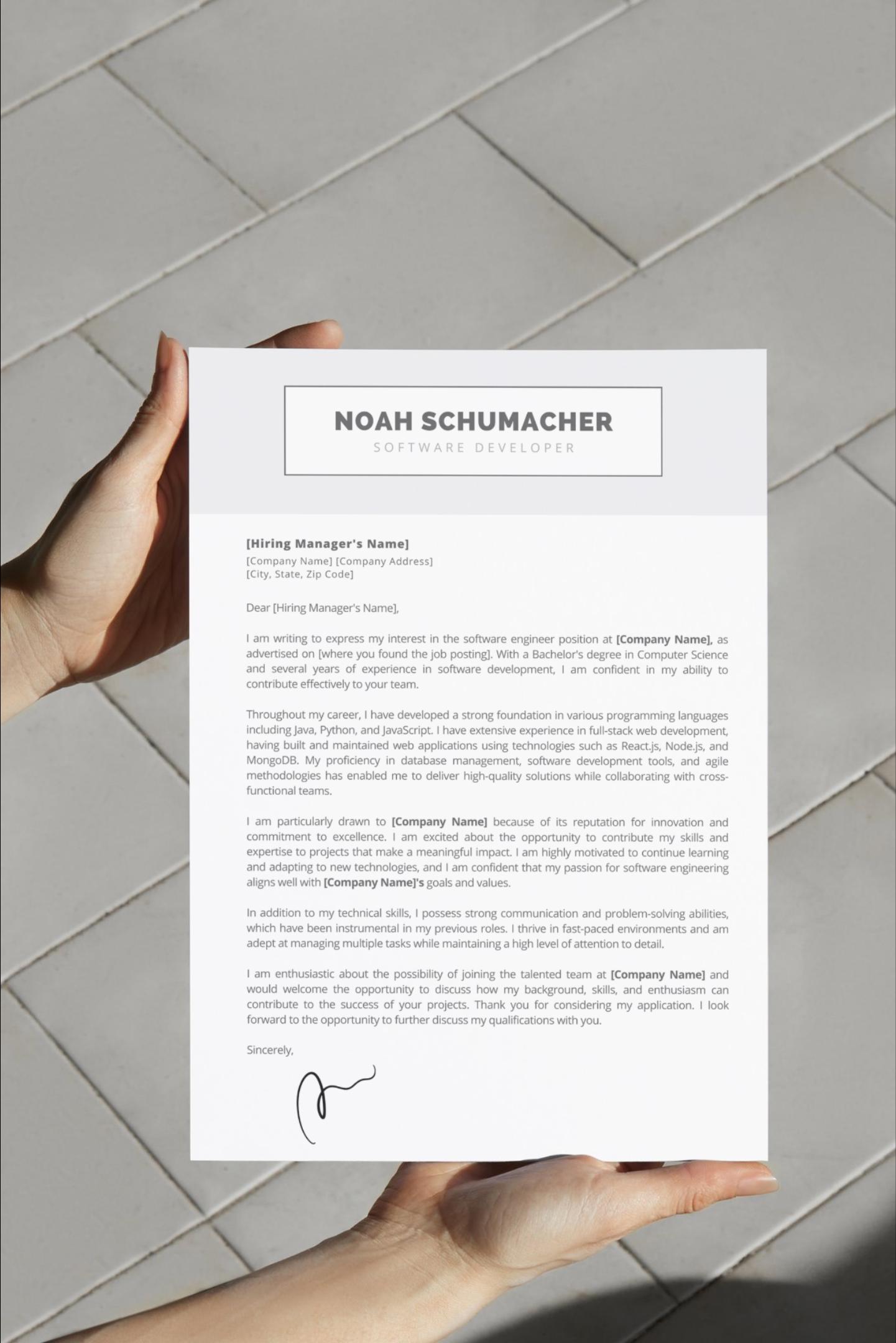 Modern Curriculum Vitae Canva Template, Clean Minimalist CV and Cover ...