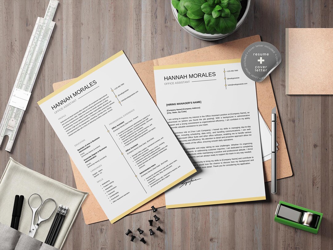Modern Resume Canva Template, Creative Curriculum Vitae Theme, Clean ...