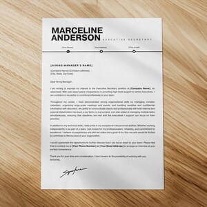 Modern CV and Cover Letter, Professional Skillful Resume, Executive ...