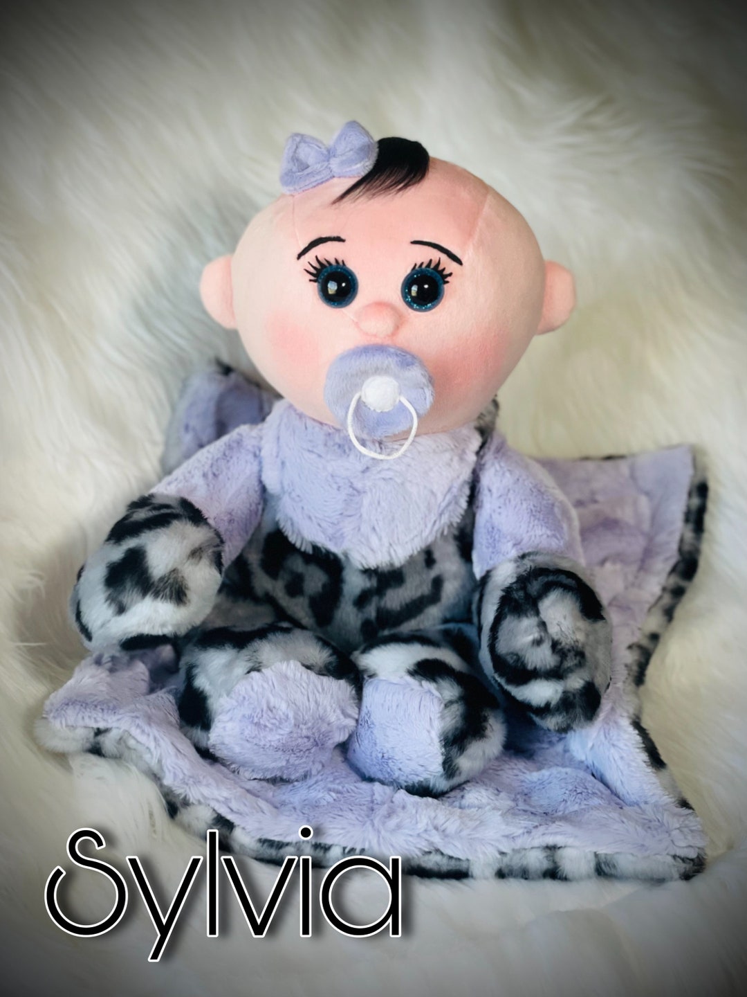 Sylvia 18" Minky Doll, Handmade Baby Doll With Lovie, Soft & Cuddly ...