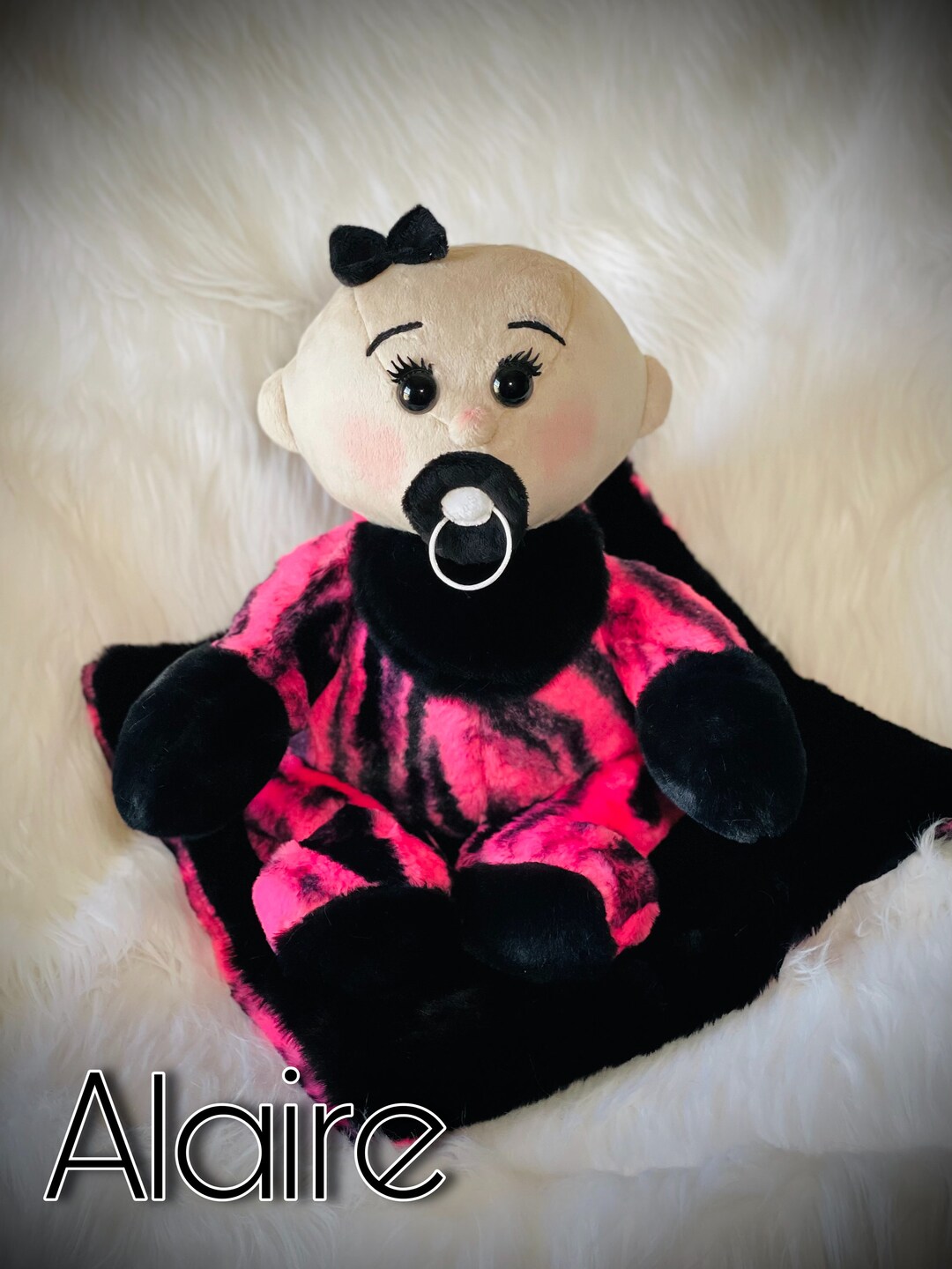 Alaire 18" Minky Doll, Handmade Baby Doll With Lovie, Soft & Cuddly ...