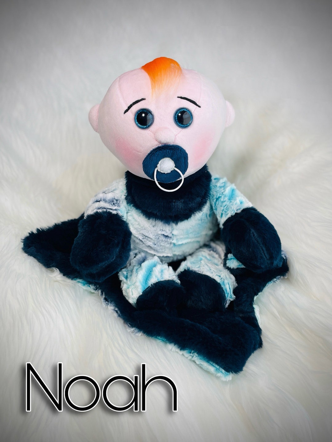 Noah 18" Minky Doll, Handmade Baby Doll With Lovie, Soft & Cuddly Doll ...