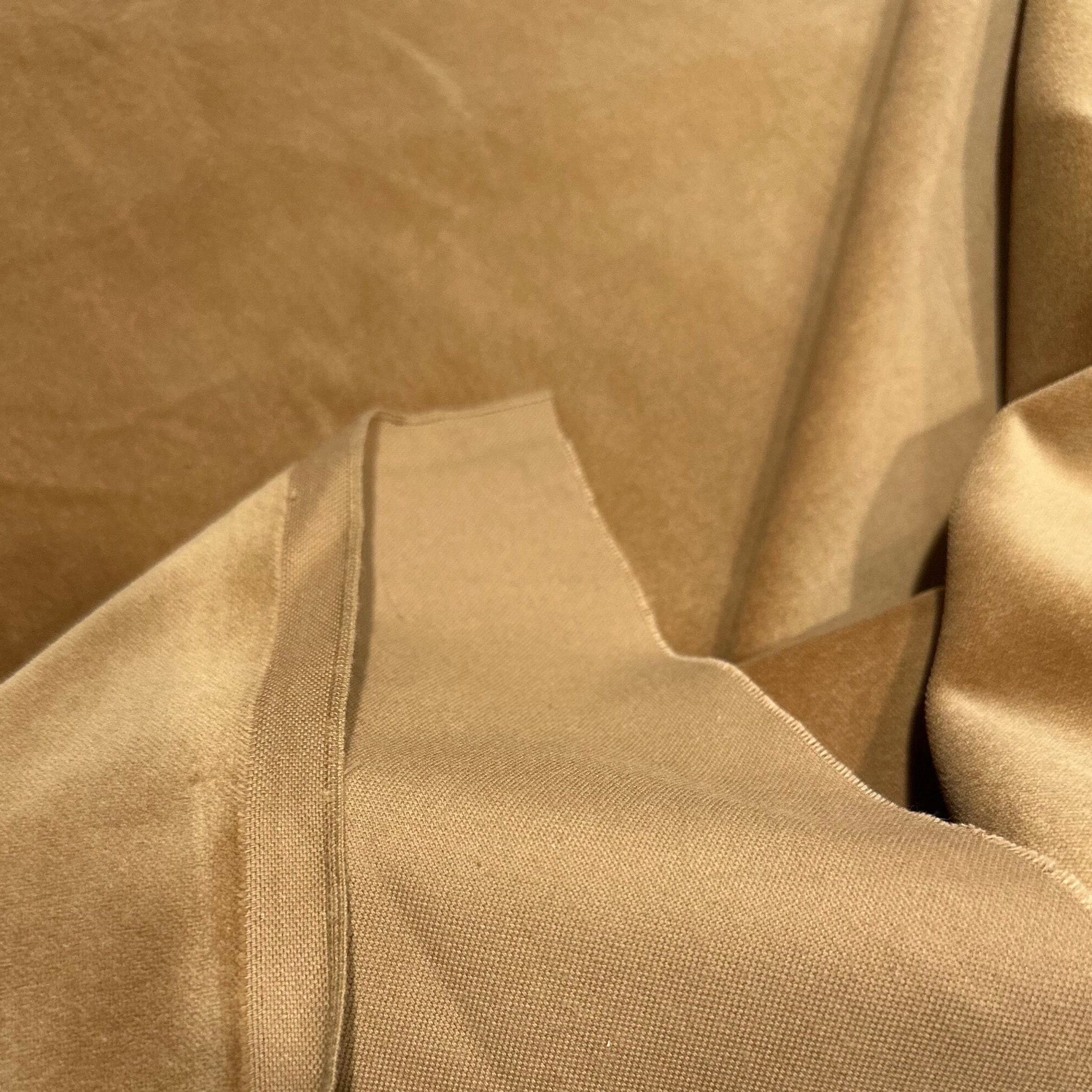 Antique Gold Velvet Fabric Luxury Matte Gold Cotton Velvet Drapes ...