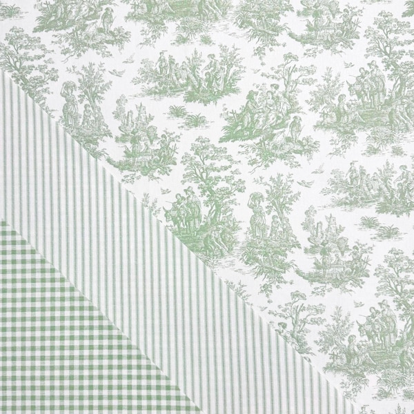 Green Gingham Fabric - Etsy