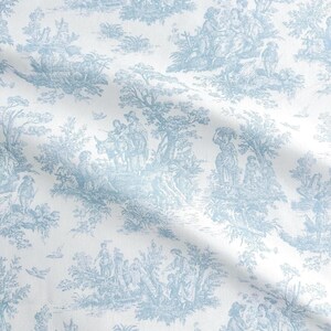 Cotton Toile Print Fabric by Yard Toile De Jouy Bedding Quilting Scenic ...