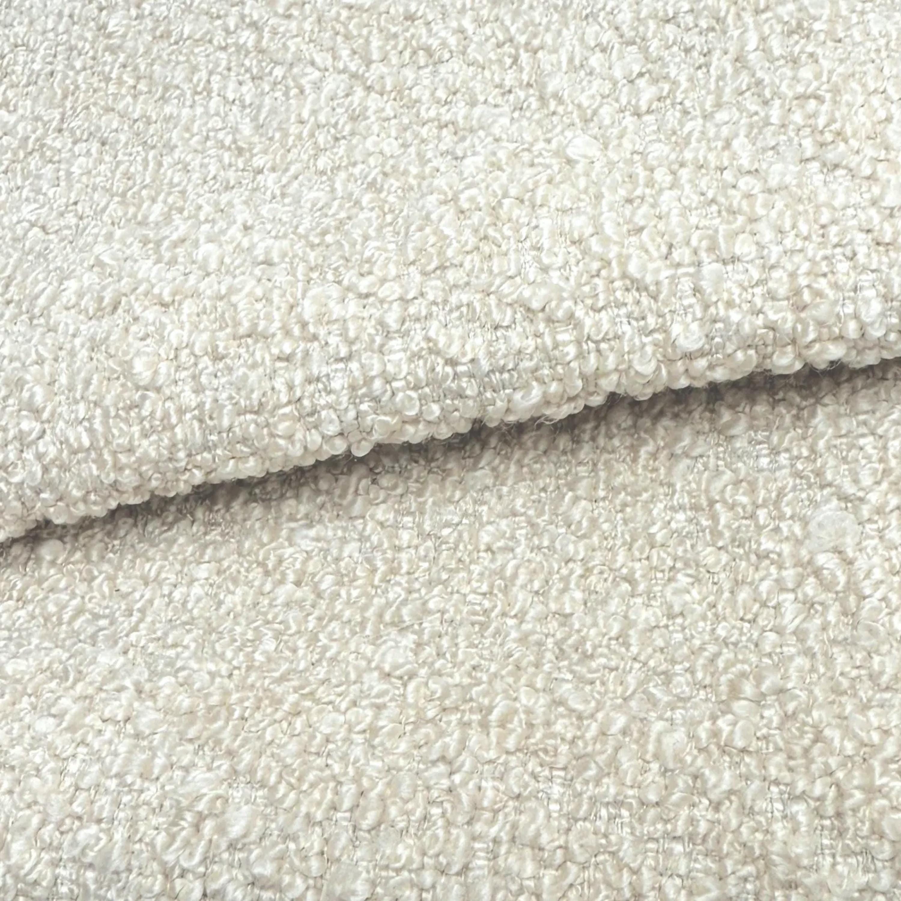 Cream Boucle Fabric Yardage Chunky Texture Textile for Upholstery ...