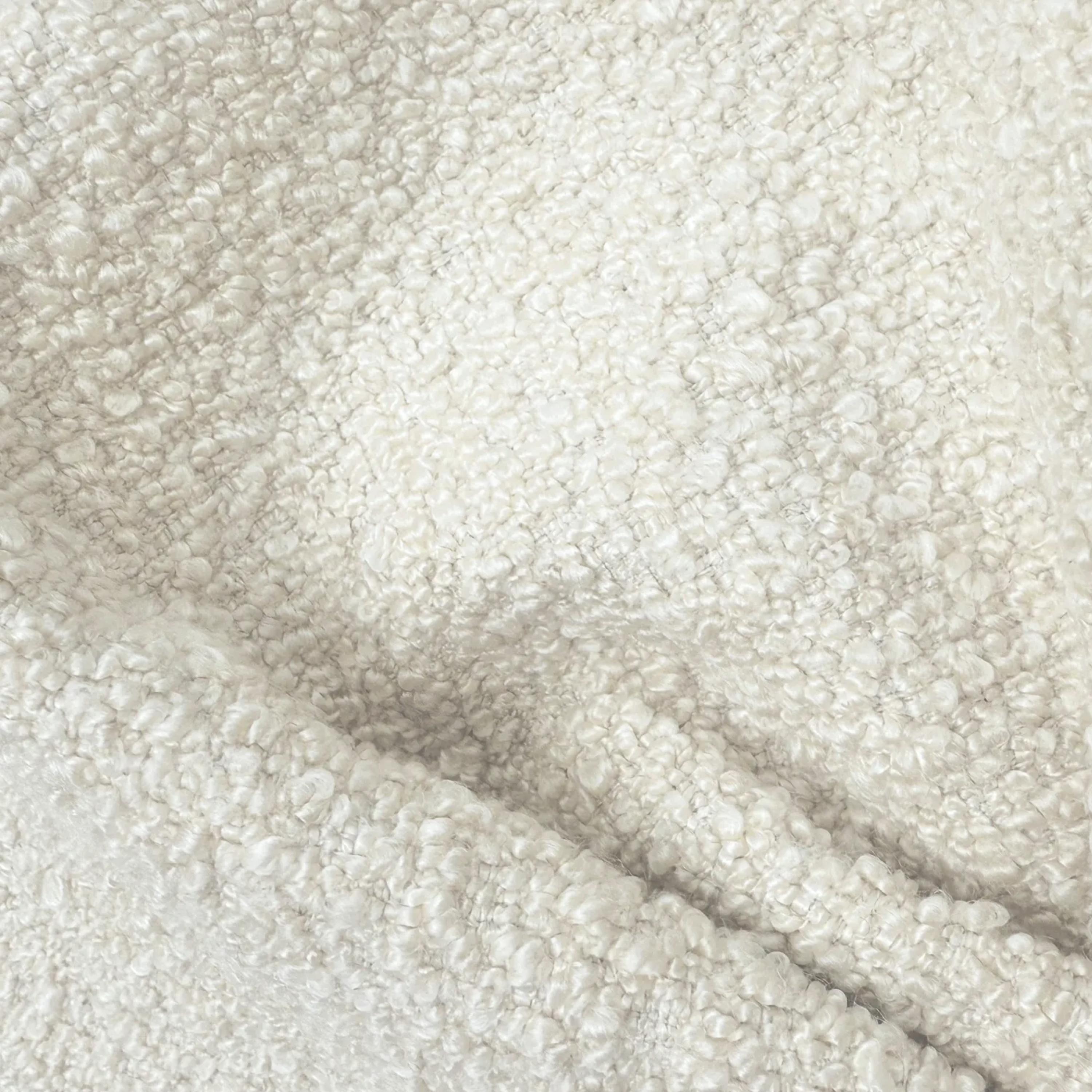 Cream Boucle Fabric Yardage Chunky Texture Textile for Upholstery ...