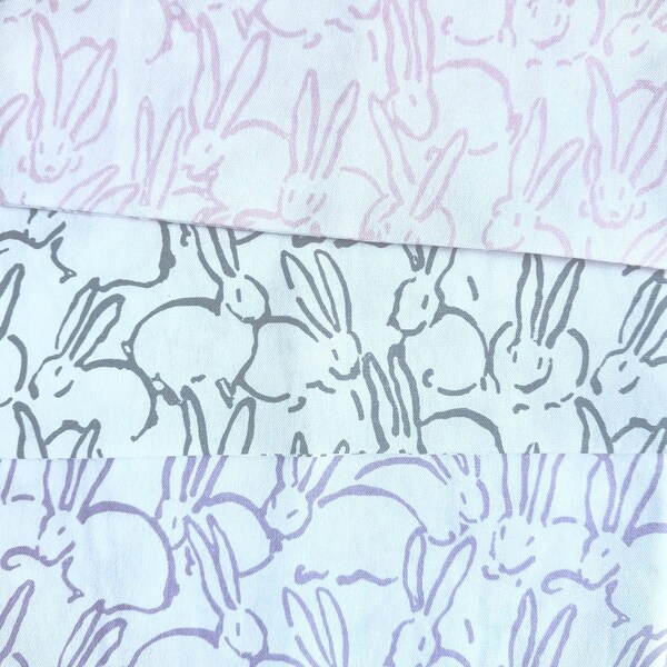 Rabbit Print Fabric - Etsy