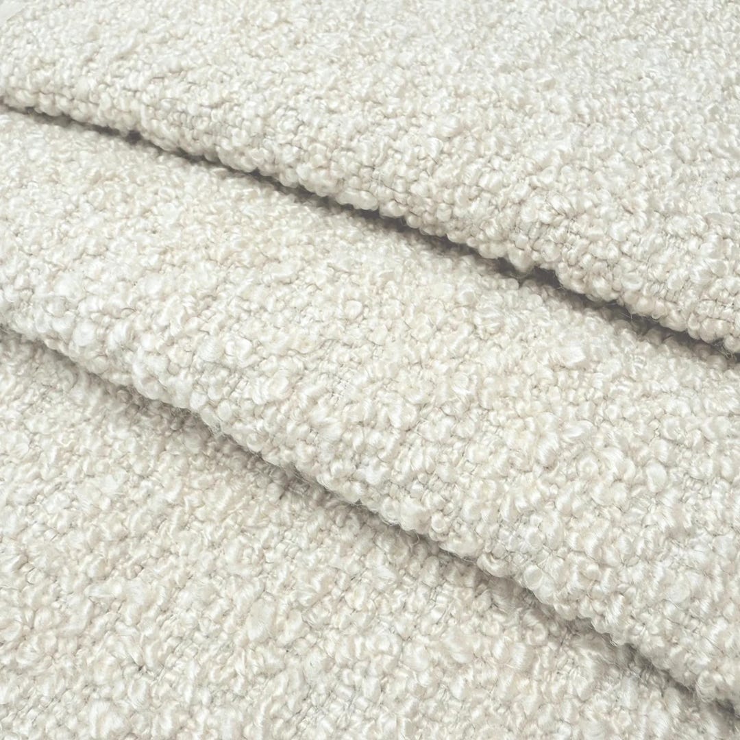 Cream Boucle Fabric Yardage Chunky Texture Textile for Upholstery ...
