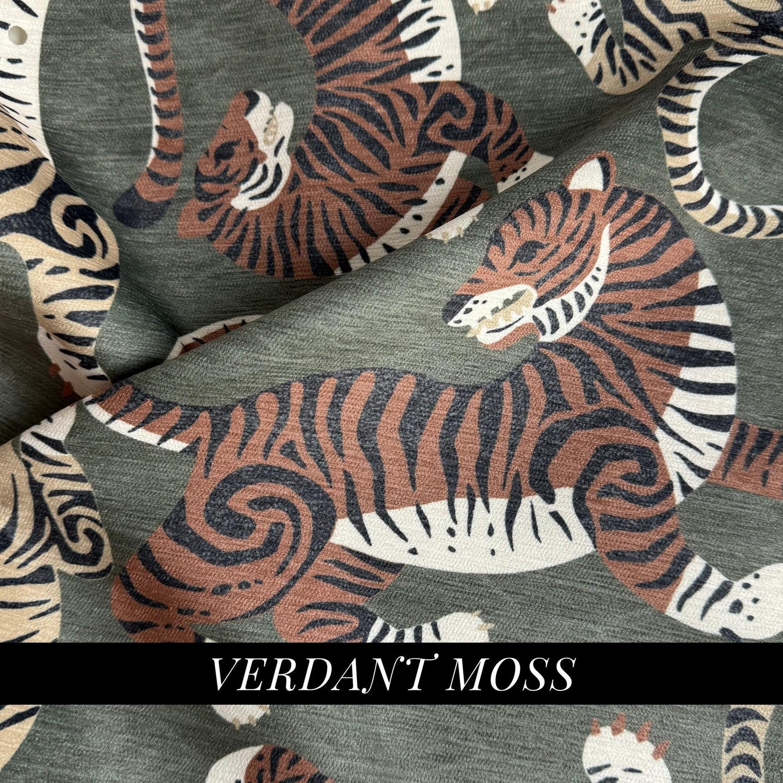 Luxury Chenille Majestic Tiger Print Highend Wild Feline Patterned ...