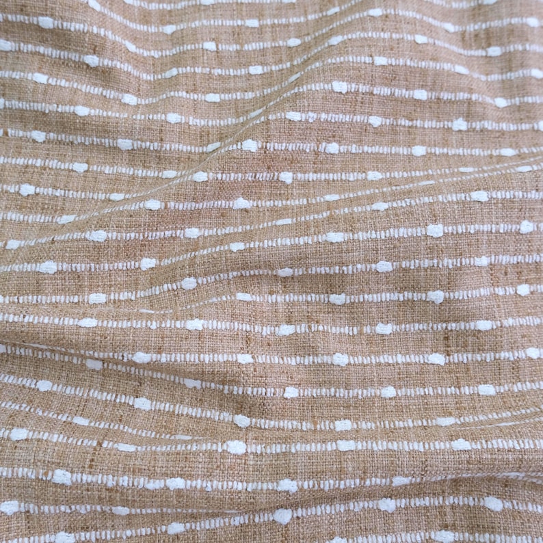 Harvest Striped Fabric Woven Texture Chunky Slubby Studded Hobnail ...