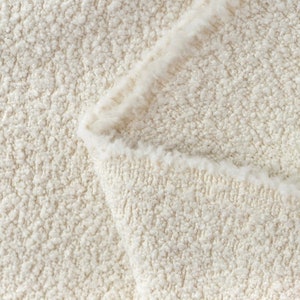 Boucle Fabric off White Loopy Upholstery Fabric Natural Nubbly Textured ...