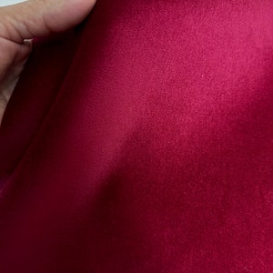 Dark Red Cotton Velveteen Garnet Cotton Velvet Maroon Fabric Deep Red ...