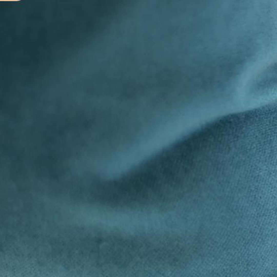 Peacock Teal Soft Cotton Velveteen Drapery Jewel Tone Blue Textile Deep ...