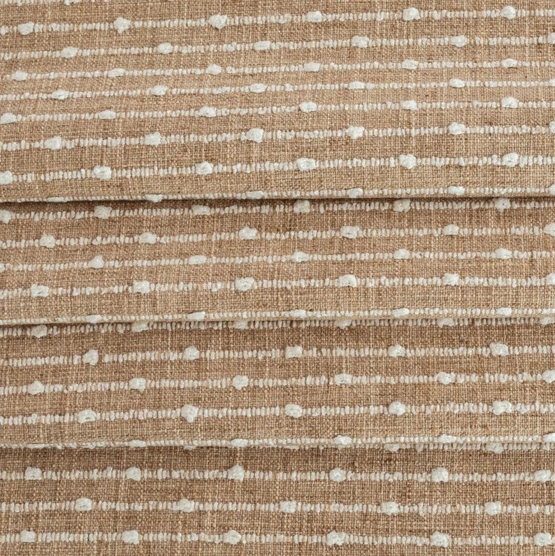 Harvest Striped Fabric Woven Texture Chunky Slubby Studded Hobnail ...