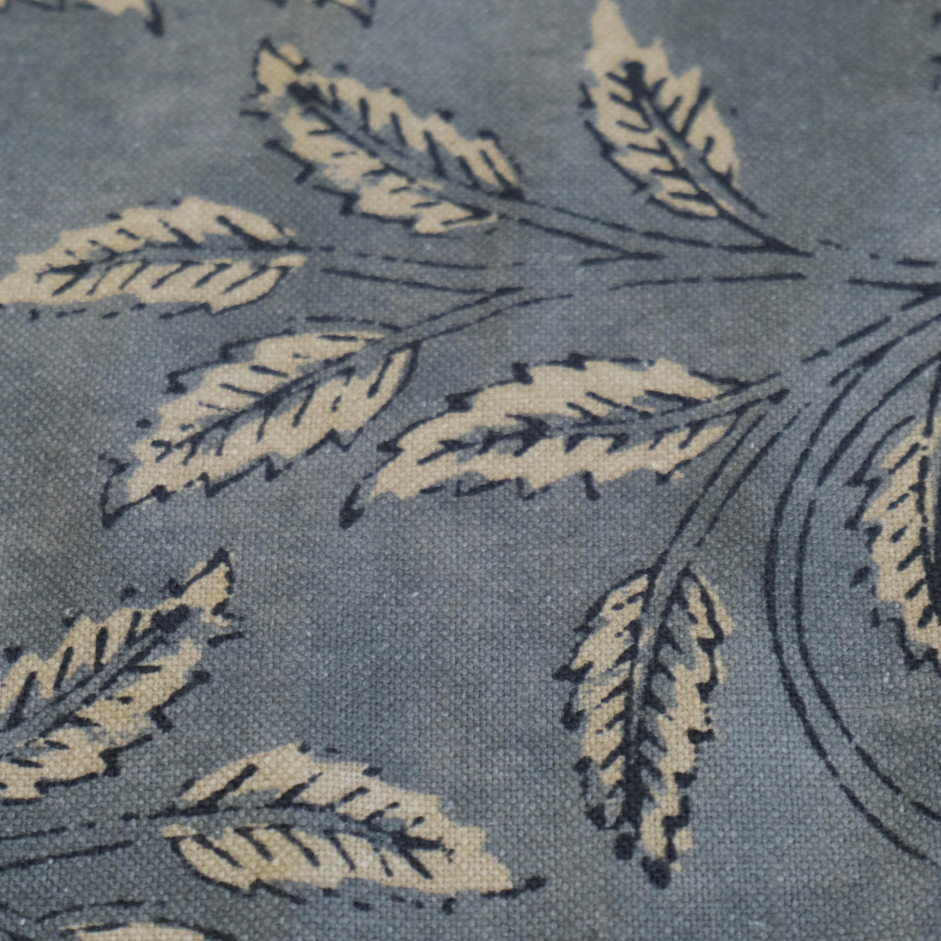 Organic Modern Fabric Neutral Foliage Print Designer Drapery Yardage ...