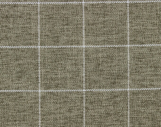 Green Plaid Curtain Panel Fall Plaid in Sage by Littlearrowdecor Faded ...