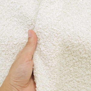Boucle Fabric off White Loopy Upholstery Fabric Natural Nubbly Textured ...