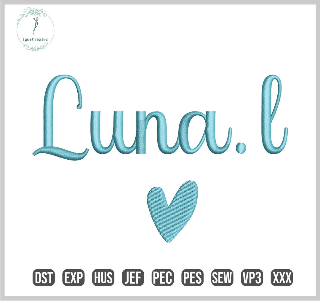 Personalized Name Embroidery, Name Tag Embroidery File, Stylish Name ...