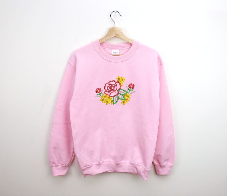 Rose Floral Applique Embroidery Designs, Machine Embroidered Digital ...