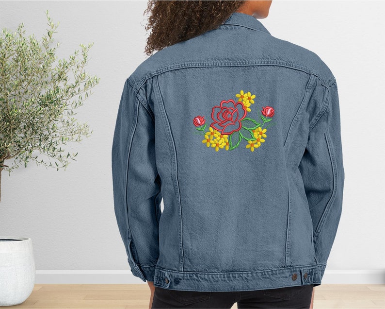 Rose Floral Applique Embroidery Designs, Machine Embroidered Digital ...