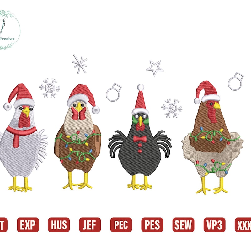 Chicken Embroidery - Etsy