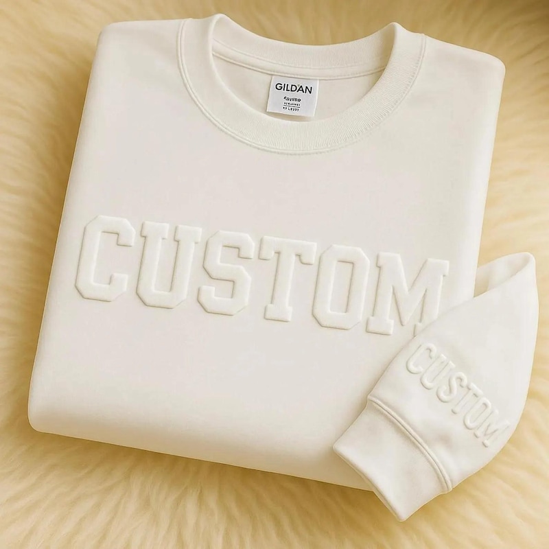 Embossed Sweatshirt - Etsy