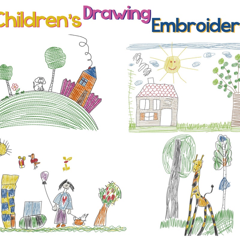 Hand Embroidery Patterns Children - Etsy