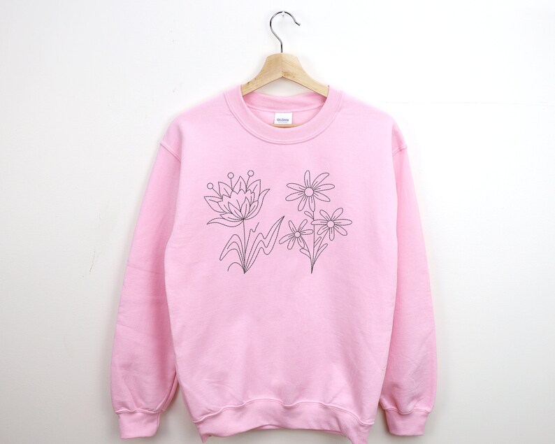 10 Wildflowers Designs Embroidery, Digital Machine Embroidered ...