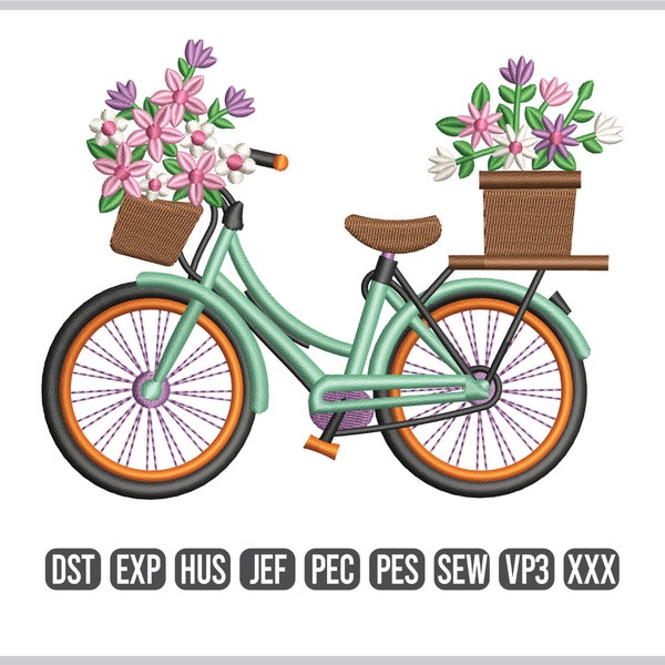 Bike Embroidery - Etsy