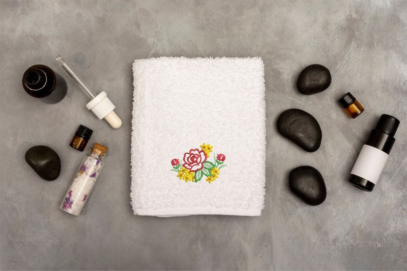 Rose Floral Applique Embroidery Designs, Machine Embroidered Digital ...