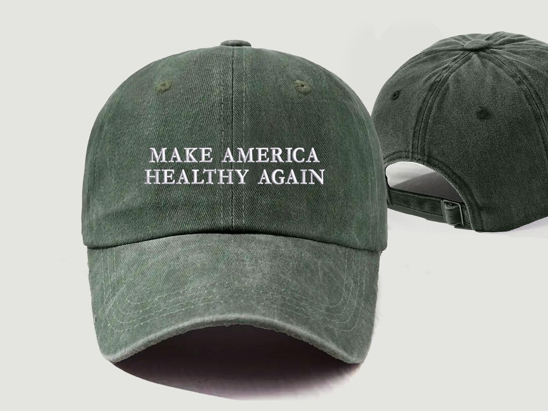 Make America Healthy Again Cap, Embroidered Hat, MAHA Hat, Vintage ...