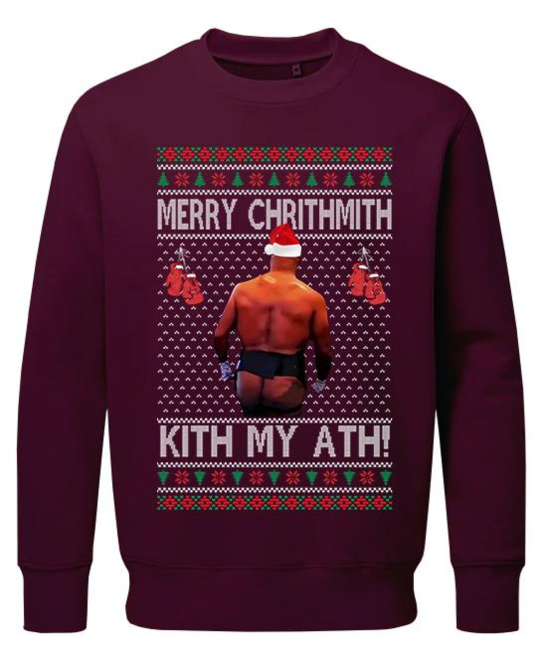 Mike Tyson Funny Meme Christmas Sweatshirt, Boxing Ugly Christmas ...