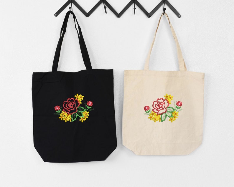 Rose Floral Applique Embroidery Designs, Machine Embroidered Digital ...