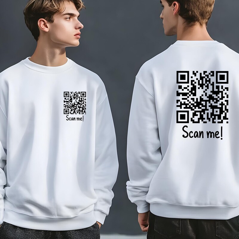Qr Code Hoodie - Etsy