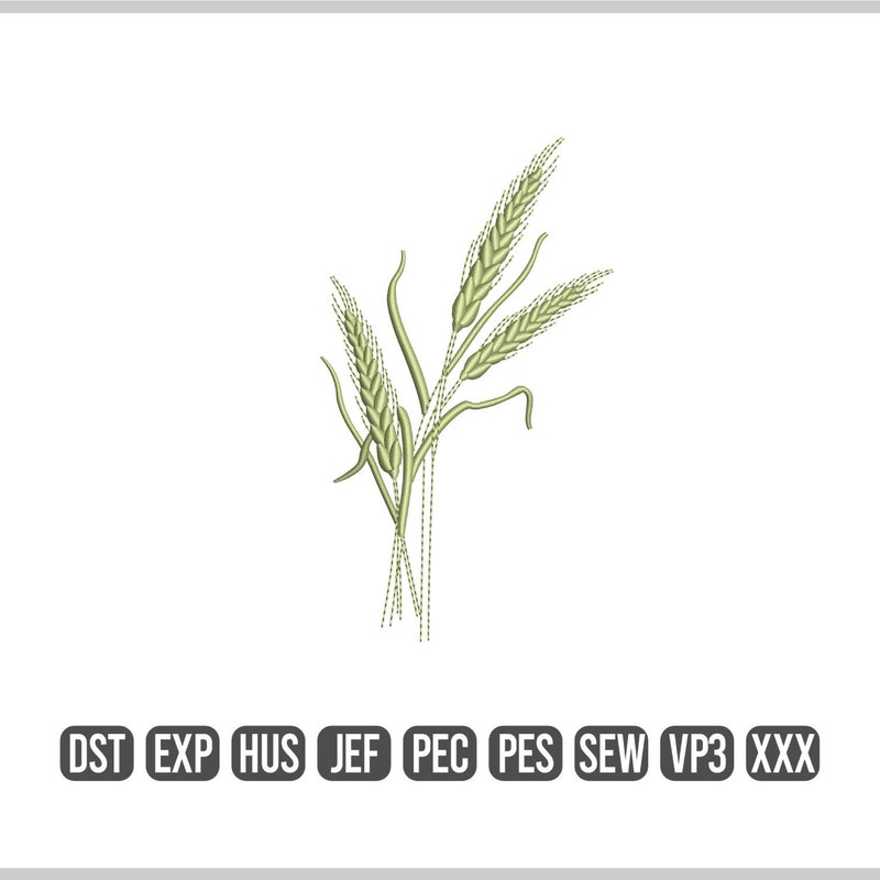 Wheat Embroidery - Etsy