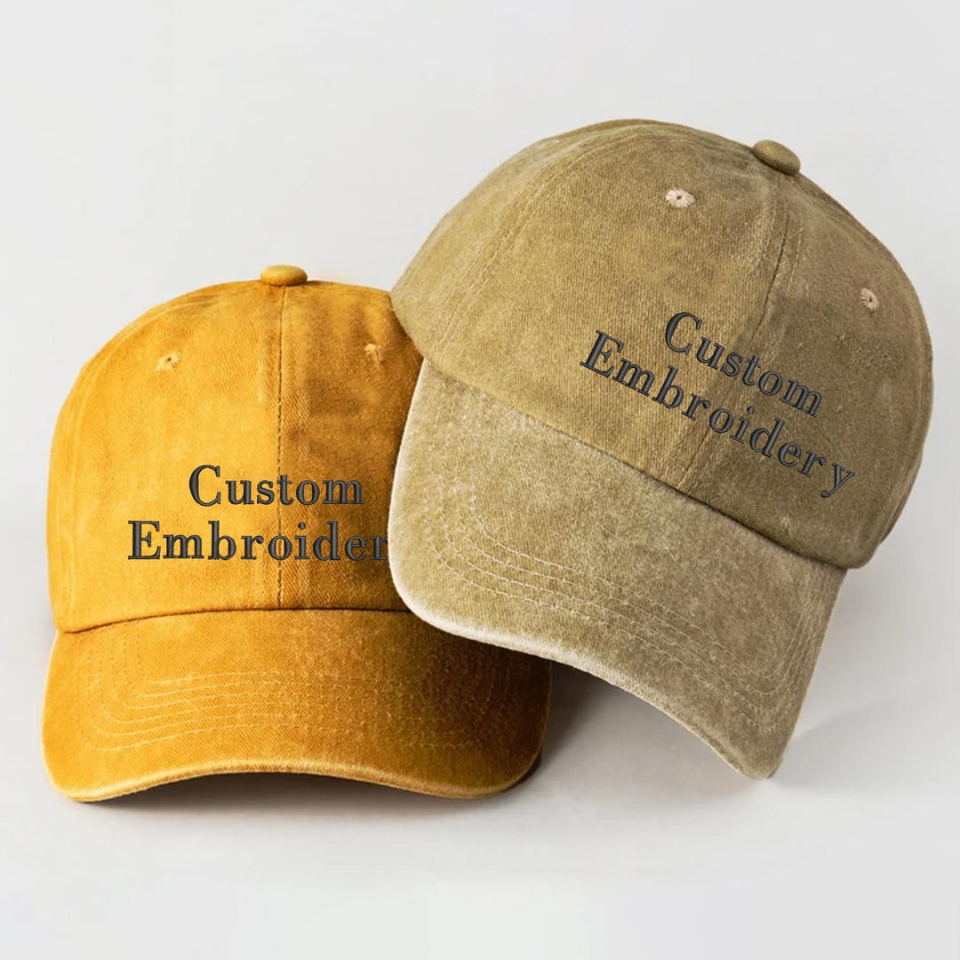 Embroidered Custom Baseball Cap, LOGO/TEXT Embroidered Hats ...