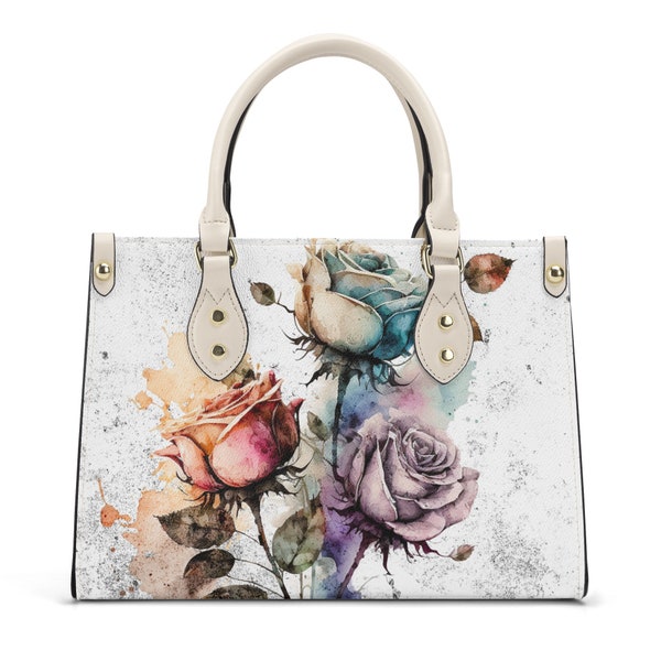 Floral Print Handbag - Etsy