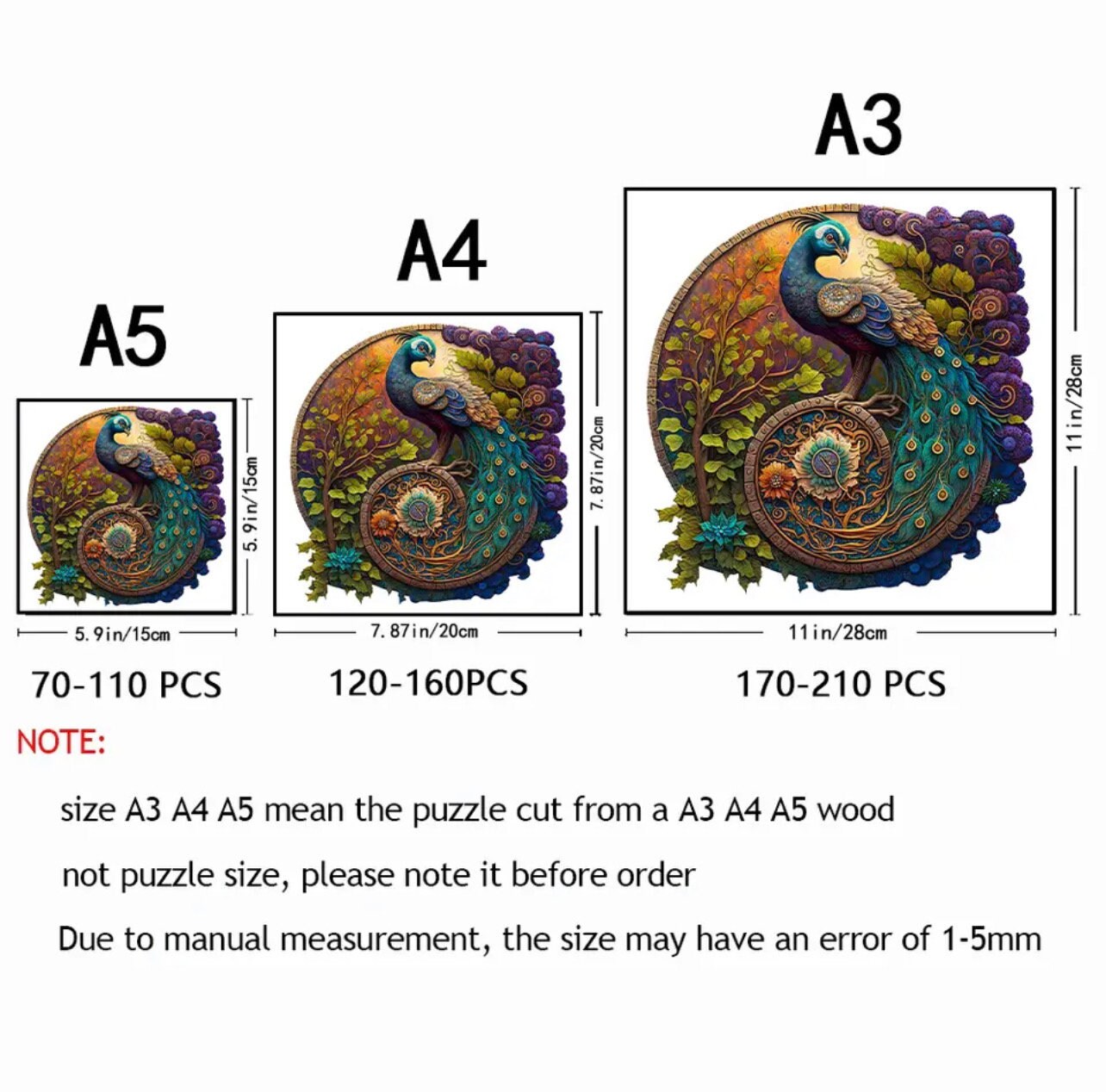 Peacock Puzzle - Etsy