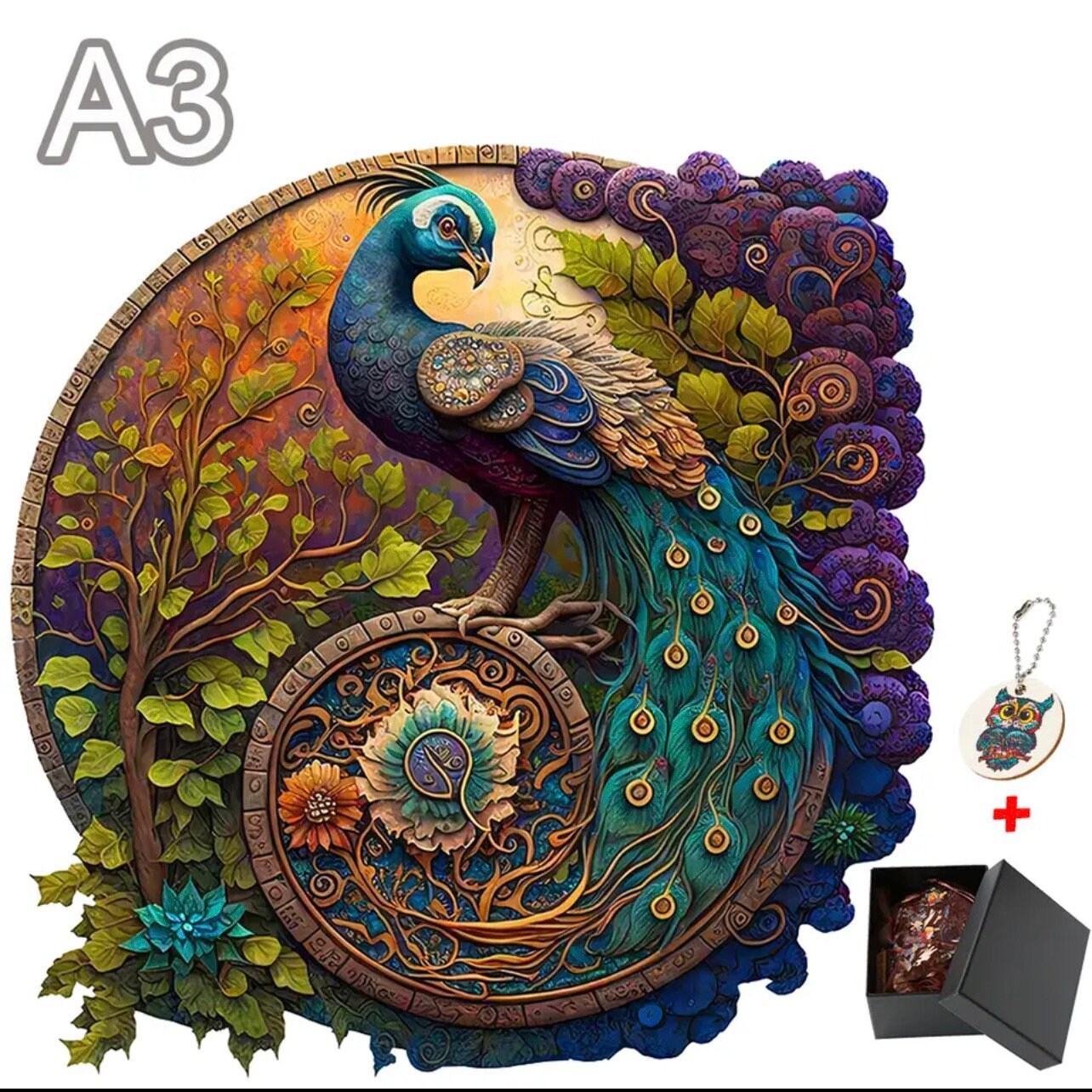 Peacock Puzzle - Etsy