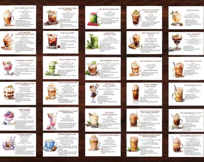32 ICED COFFEE Recipe Mocktail Gourmet Chocolate Mocktail Wedding ...