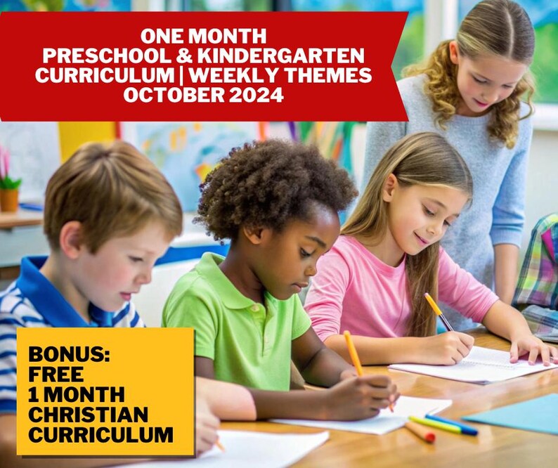 PRESCHOOL KINDERGARTEN Daycare Curriculum Oct 2024 Weekly Theme ...