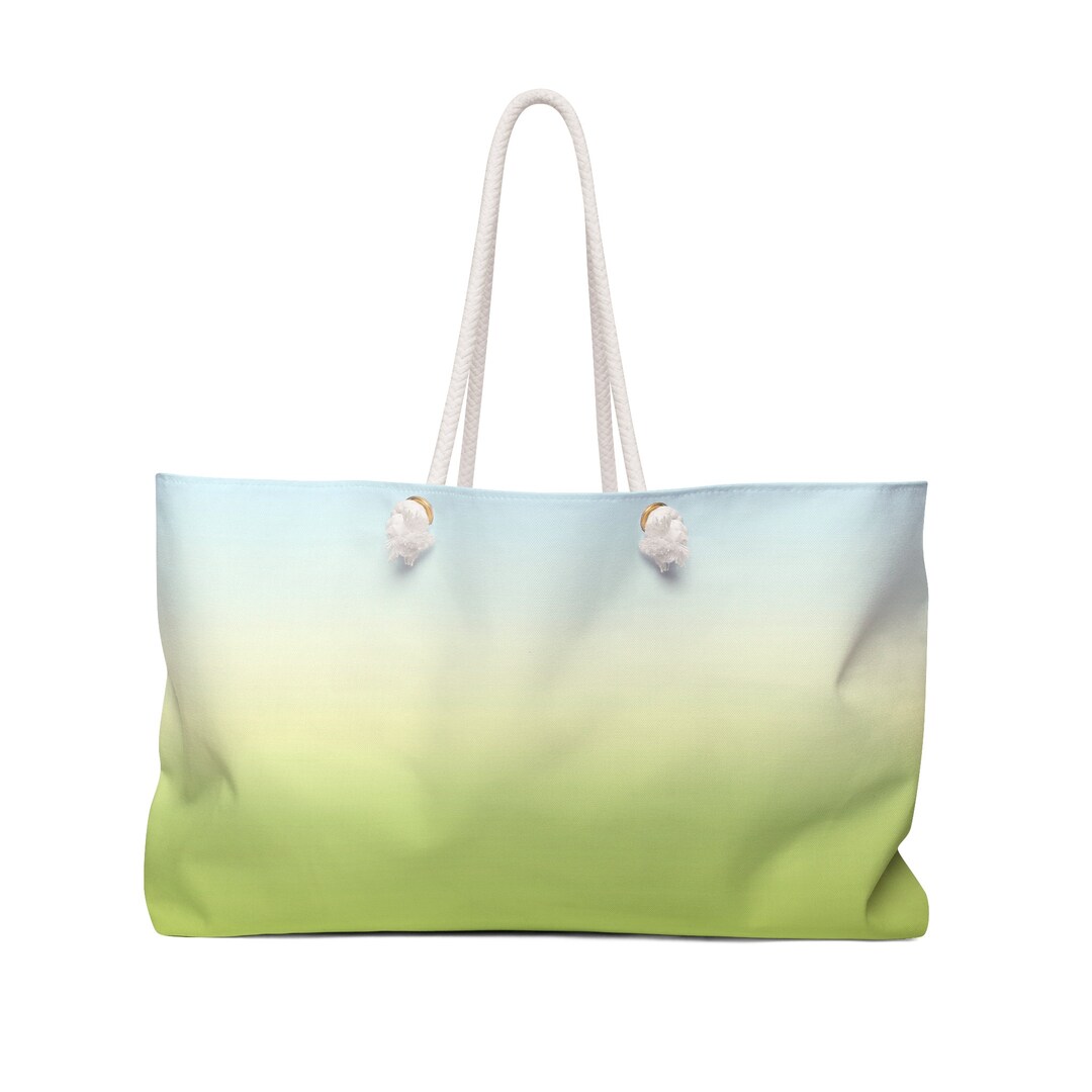 Green Yellow Blue Gradient Extra Large Weekender Bag - Printed ...