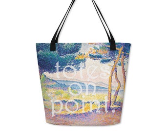 7-fold Geometric Penrose Tile Pattern Tote 1 Whimsical Two-sided Printed Fabric All-purpose ...