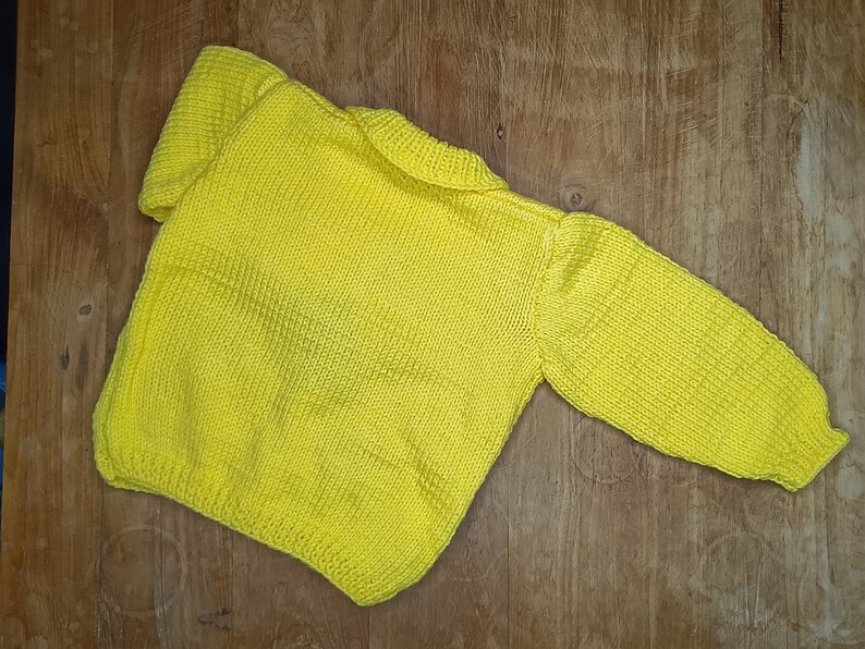 Handmade Cardigan,yellow Frog Patterned Cardigan, Trendy Baby Clothes ...